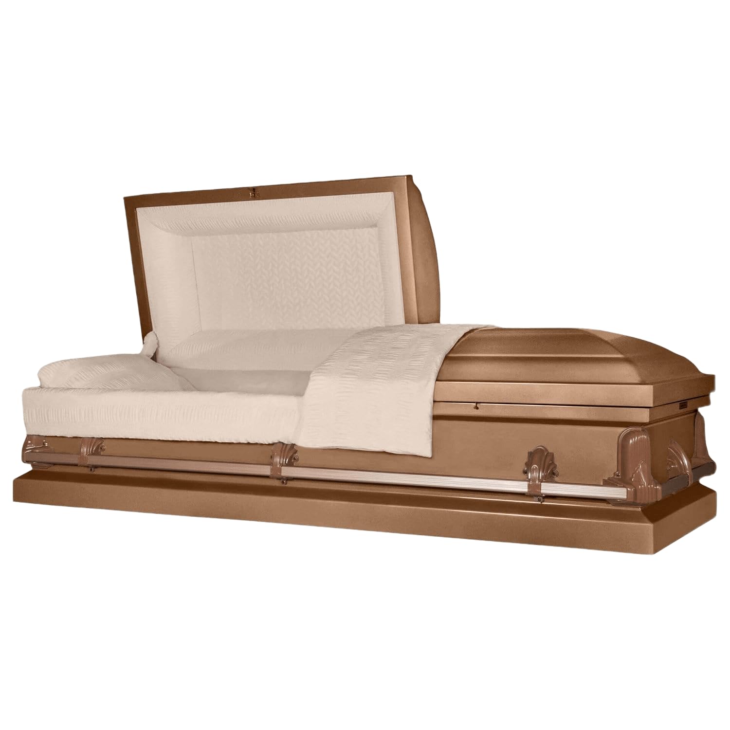 Titan Casket Andover Series Steel Casket (Copper) Handcrafted Funeral ...