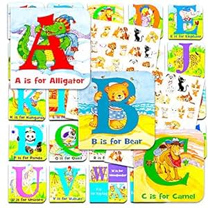 Amazon.com : Animal ABC Board Books Set Toddlers Babies -- Pack of 24 ...