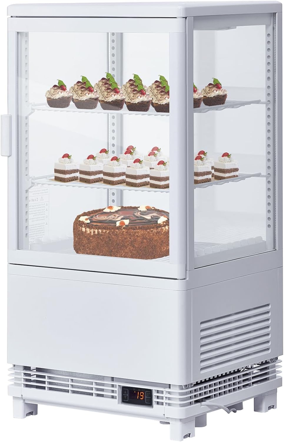 Litake Commercial Refrigerator Display Case, 2.1 Cu.FT Display Fridge ...