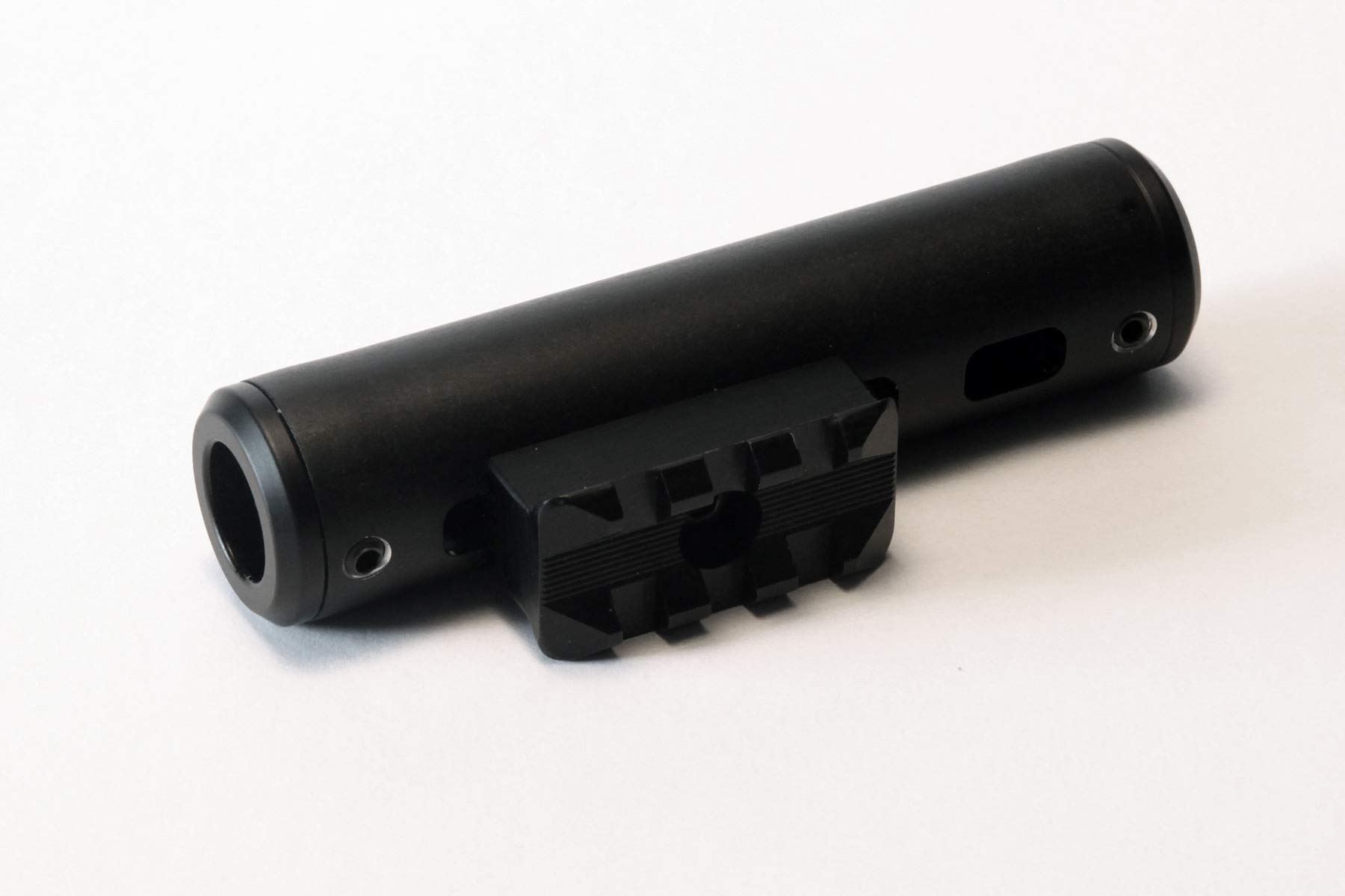 Buy Long Black Anodized Bipod Shroud w/Integrated Picatinny Bottom Rail ...
