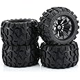 Amazon.com: RC Station 12mm Hex RC Wheels and Tires 1/10 Scale RC Monster Truck Buggy 2.8 ...
