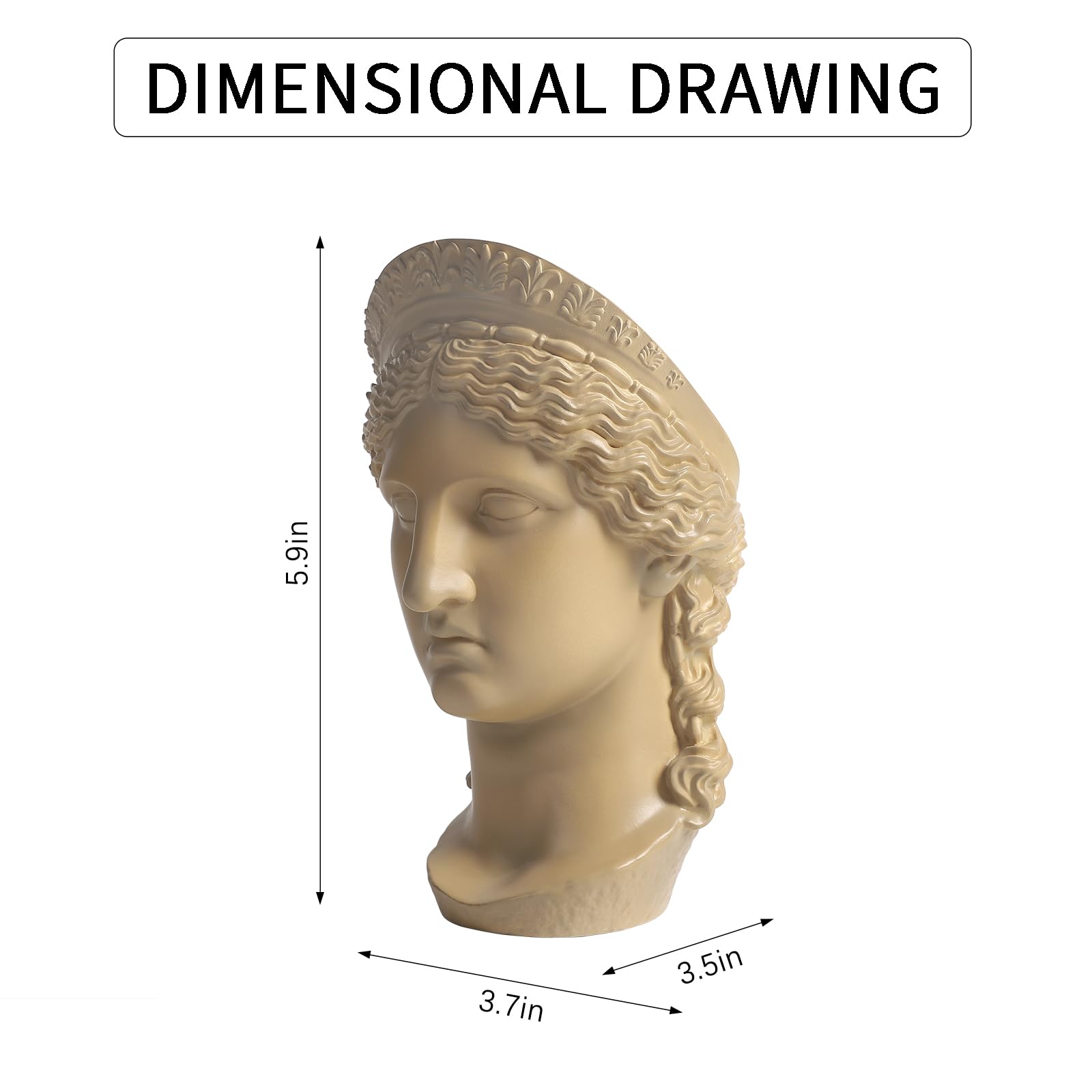 Mua Hera Head Sculpture, Classical Art Sculpture 6 Inch Resin Head ...