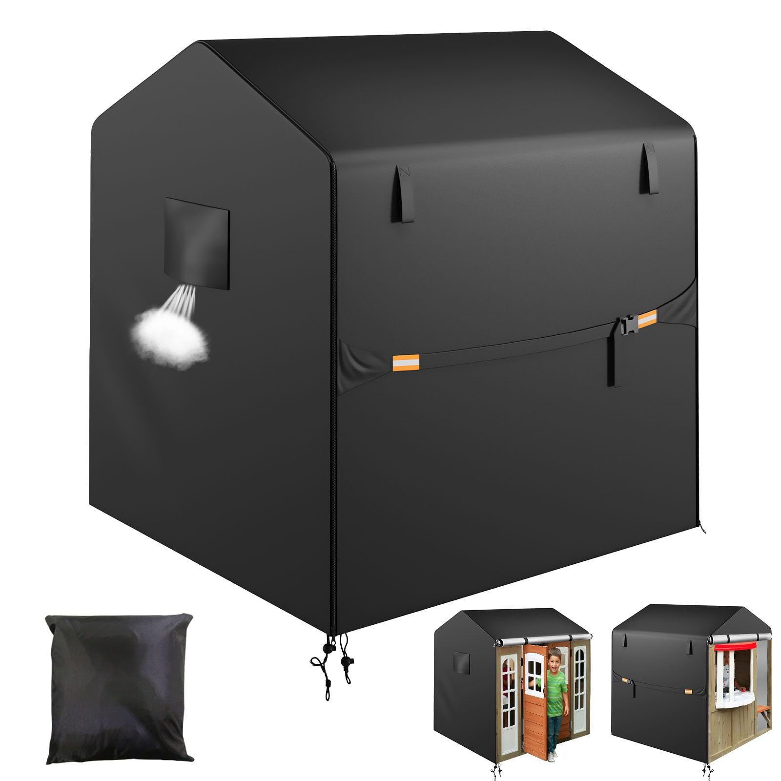 Parkside Wind Outdoor Playhouse Cover, 57" L x 57" W x 61" H, 420D ...