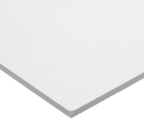 24 Length Standard Tolerance PP Opaque White Sheet ASTM D4101-0112 12 Width Polypropylene 0.187 ...