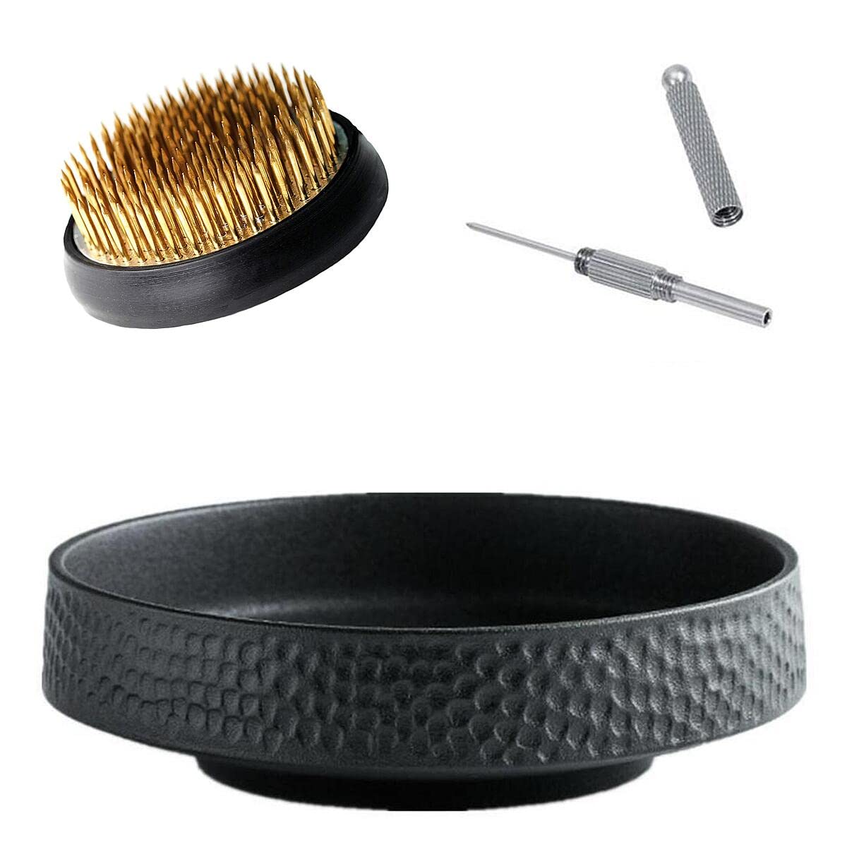 Japanese Ikebana Vase Kit Flower Frog Japanese Flower Arranging Supplies Flower Container with ...