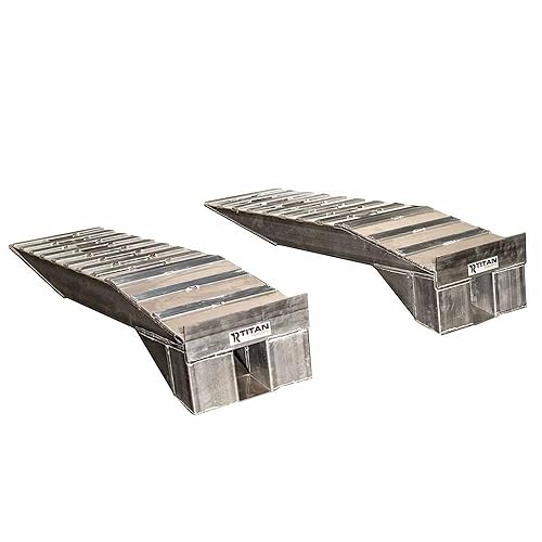 Titan Ramps Semi-Truck Riser Ramp, Heavy-Duty Aluminum, 20,000 Lbs ...