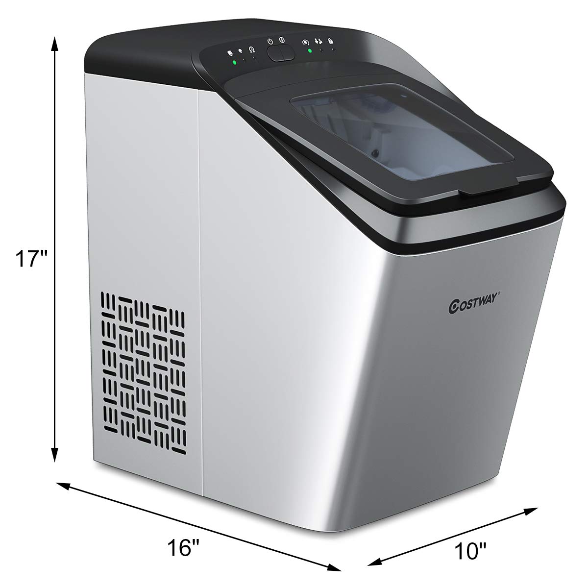 Mua COSTWAY Countertop Ice Maker, 33LBS/24H Portable and Compact Ice ...