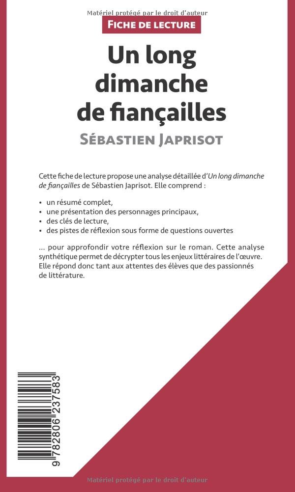 un long dimanche de fiancailles livre personnages