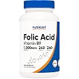 Amazon.com: Nutricost Folic Acid (Vitamin B9) 1000 mcg, 240 Capsules ...