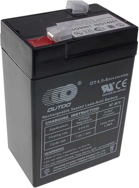 6v Rechargeable Sealed Lead Acid - AGM - VRLA Battery: Amazon.co.uk ...