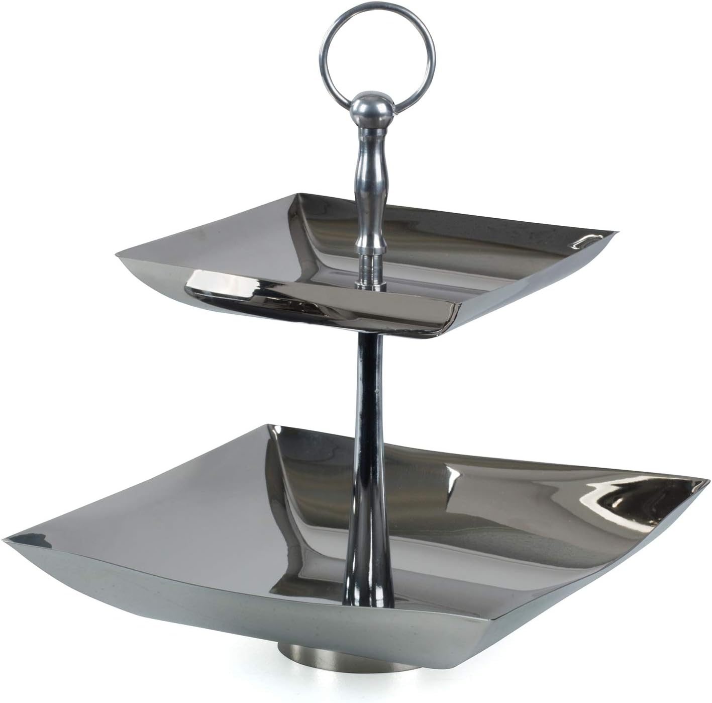 Amazon.com | Colletea Home Tier Serving Tray - 2 Tier Cake Stand ...