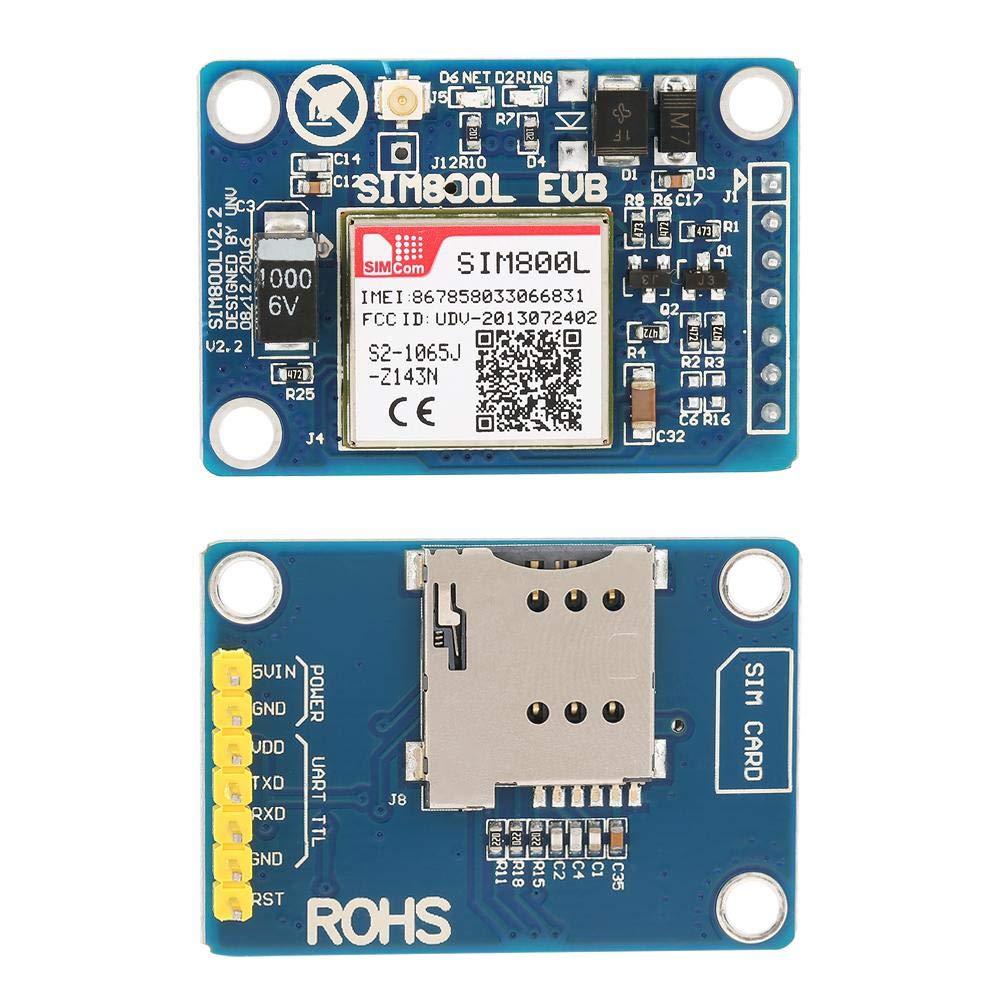 SIM800L Module, GSM SMS GPRS IPX Interface 5V Module Antenna ...