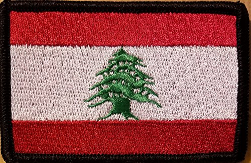 Lebanon Flag Embroidered Patch With Velcro Brand Fastener Lebanese ...