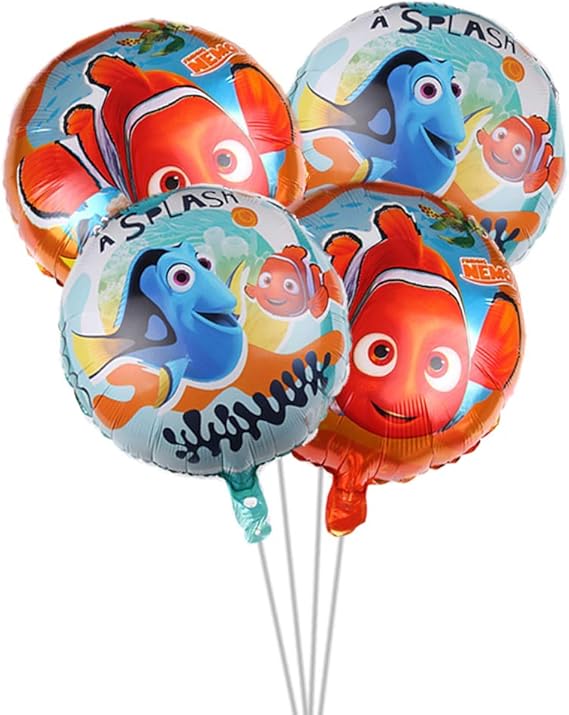 Amazon.com: 4 pcs Finding Nemo balloon Finding Nemo theme party ...