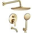 HomGoo Shower System with Tub Spout, Tub Shower Faucet Set with High ...