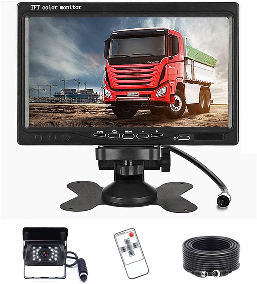 Podofo Reversing Camera Kit Waterproof 18 IR LED Night Vision Reverse ...