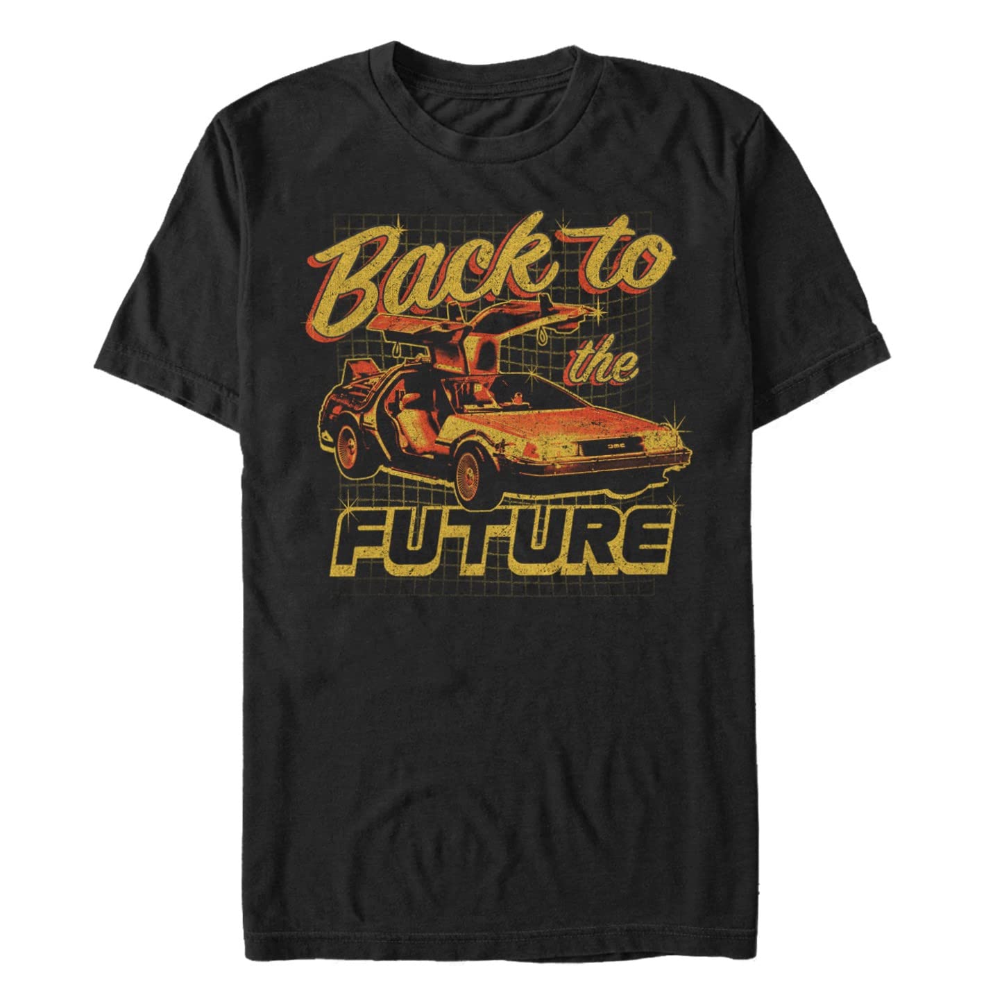 Back To The Future Men's Back to The Races T-Shirt, Large, Black for ...