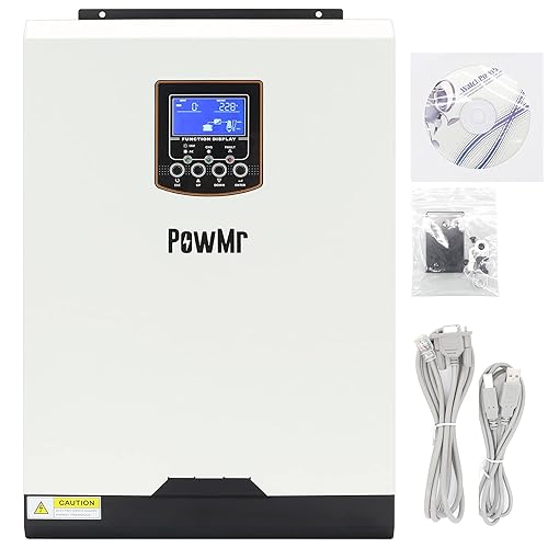 PowMr 5000 watt Solar Inverter 48V to 220V, Off Grid All in One 5000W ...