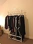 SONGMICS Vintage Clothes Stand and Rack with Garment Rail and 2 metal ...