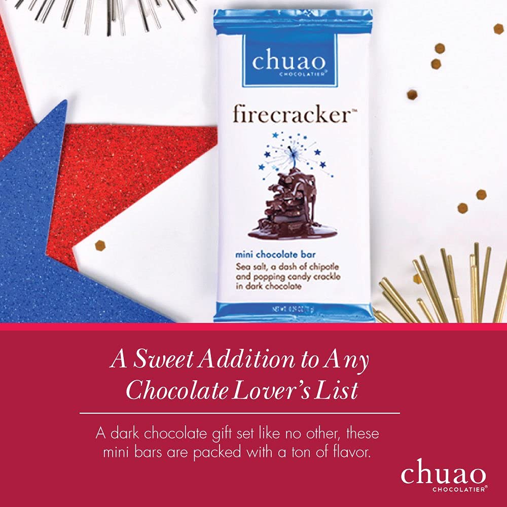 Chuao Chocolatier Firecracker Dark Chocolate Mini Bars | Gourmet Sea ...