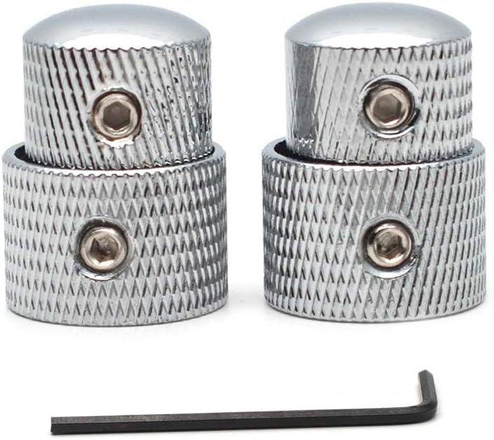Amazon.com: SAPHUE Guitar Dual Concentric Stacked Control Knobs Sets Metal with Wrench ...