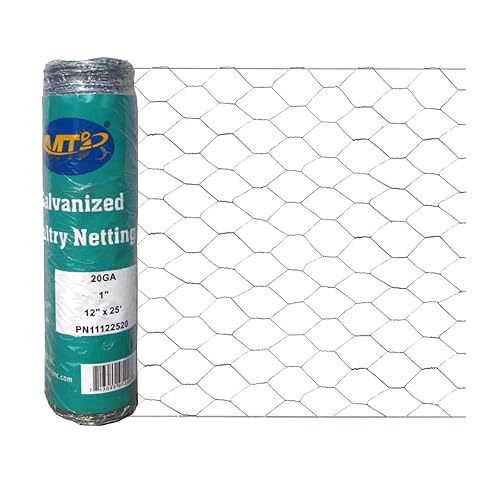 MTB SUPPLY 20GA Galvanized Hexagonal Poultry Netting Chicken Wire 12 ...