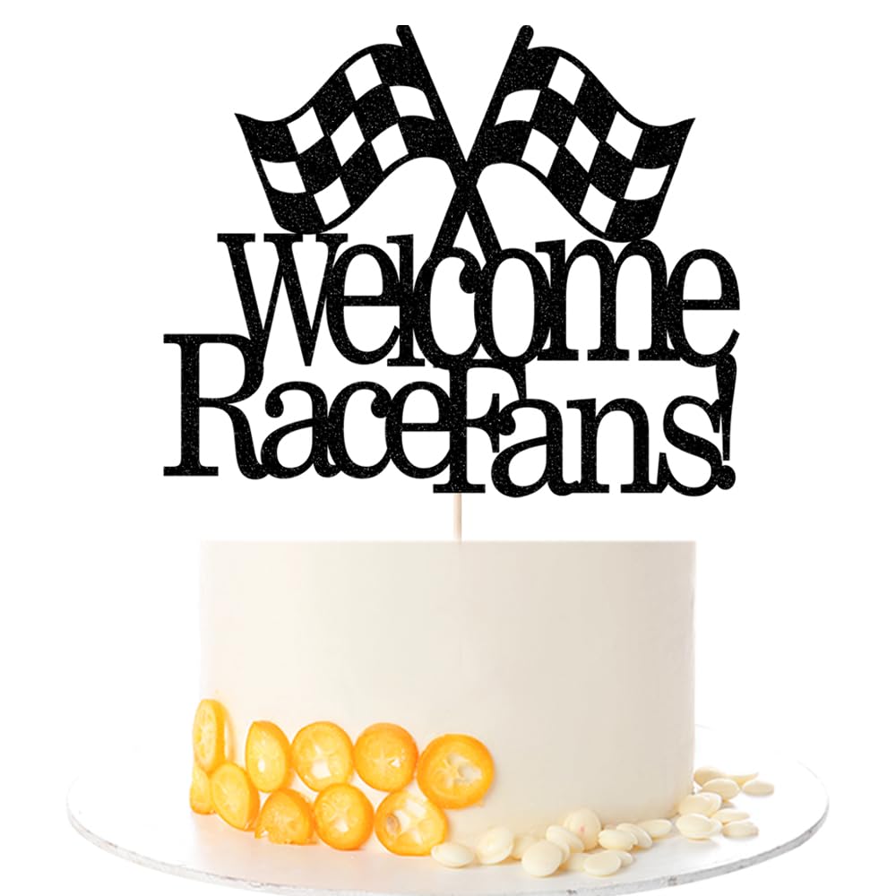 Kaoenla Car Cake Topper-Race Car Cake Topper?Welcome Race Fans Party ...
