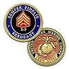 Marine Corps E5 Challenge Coin! USMC SGT Rank Military Coin. Sergeant ...