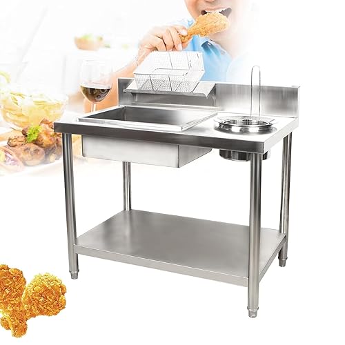 Fried Chicken Breading Table, Commercial Food Prep Breader Station ...