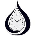Amazon.com: funsec Modern Water Drop Wall Clock - Black & White ...
