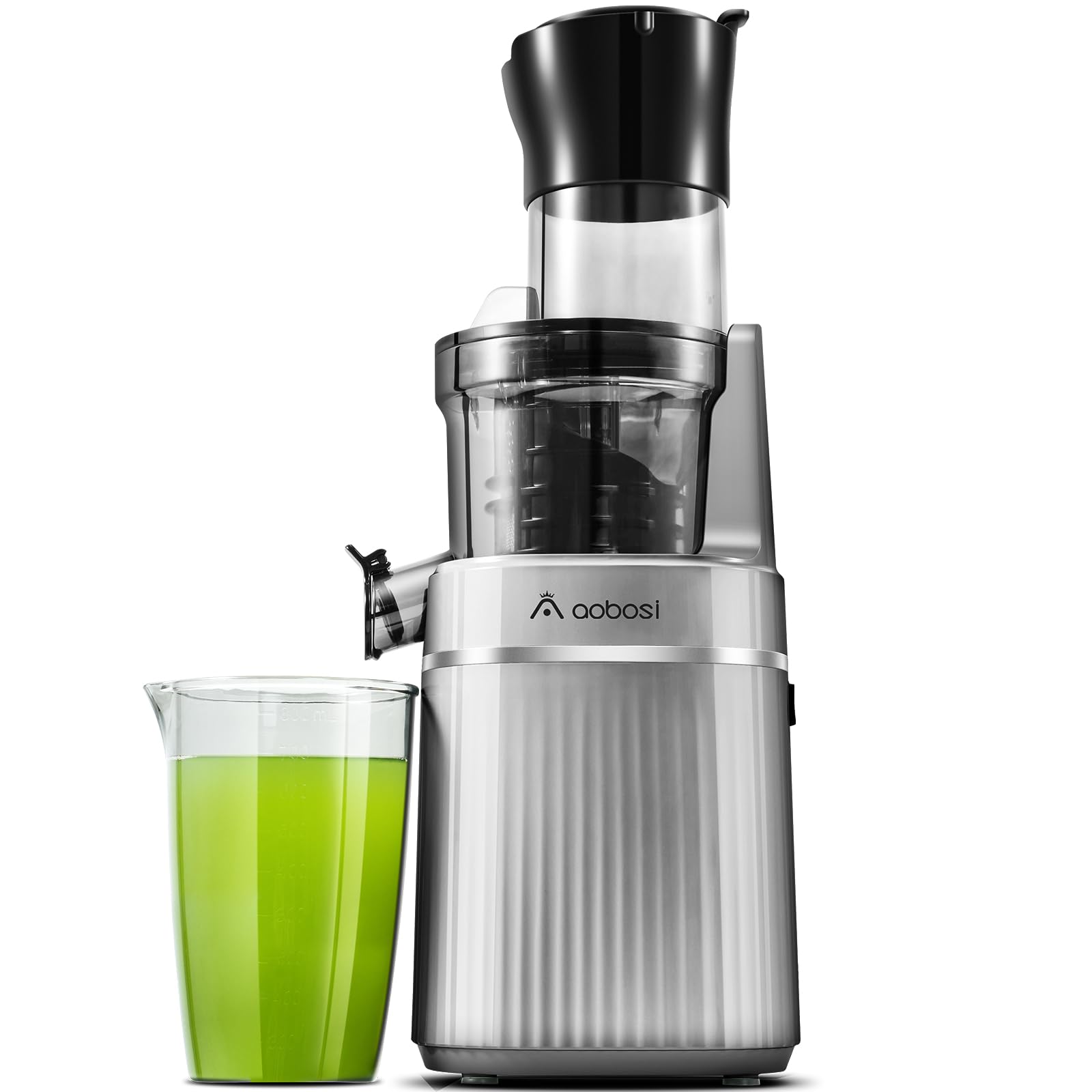 Cold Press Juicer,Aobosi 2-In-1 Juicer Machines with Large Feed Chute ...
