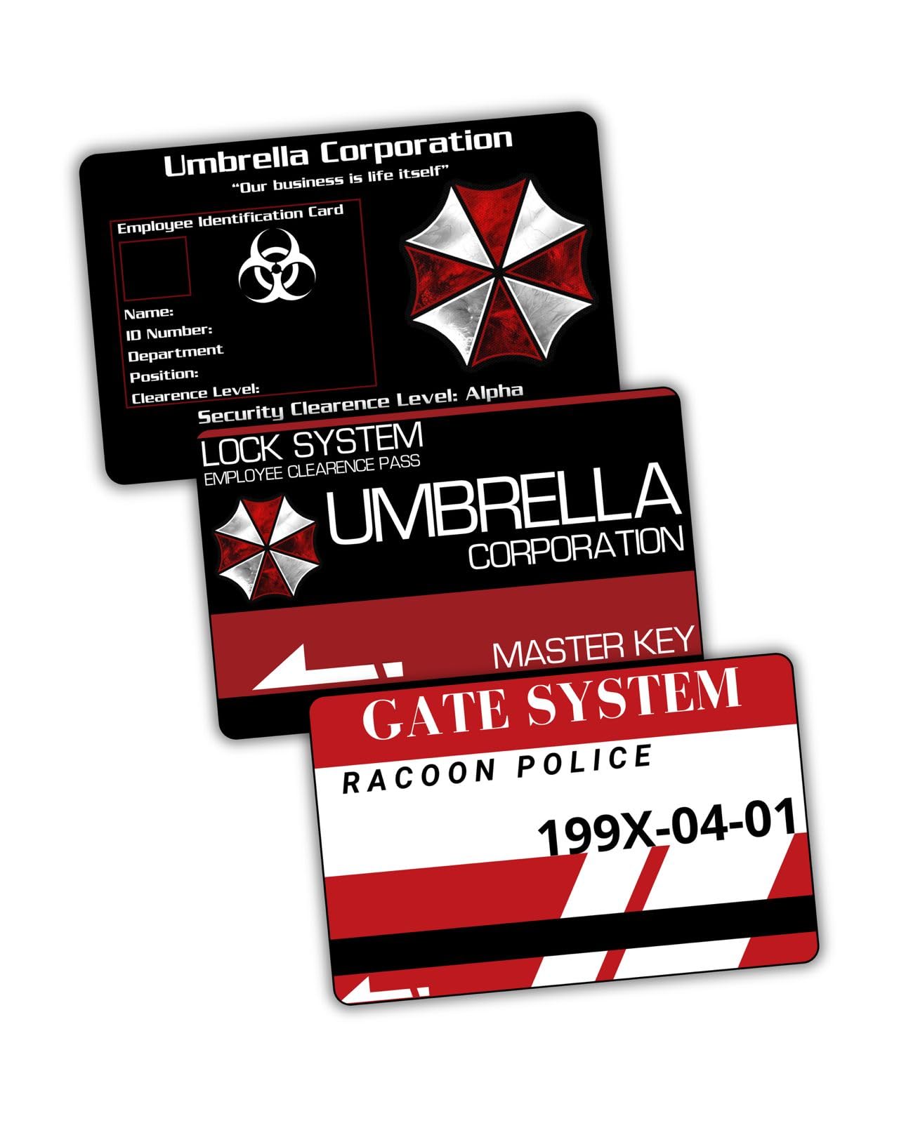 Mua Resident Evil Key Card's Pack Card Keys Collection Set of 3 Pcs PVC ...