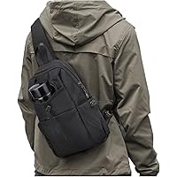 Amazon.com: Black Sling Crossbody Bag for Men Women, Tactical Backpack ...