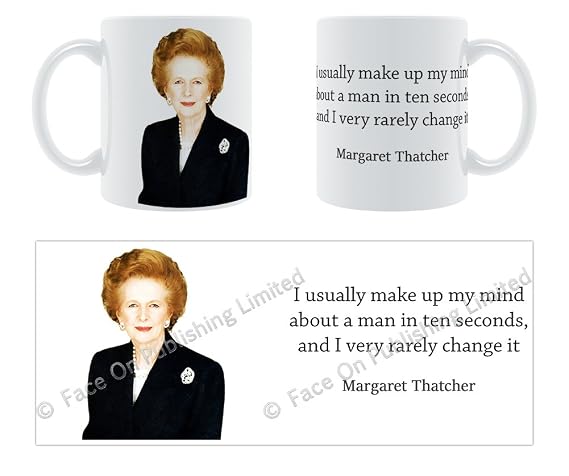 I usually make - Margaret Thatcher - Mug: Amazon.co.uk: Kitchen & Home