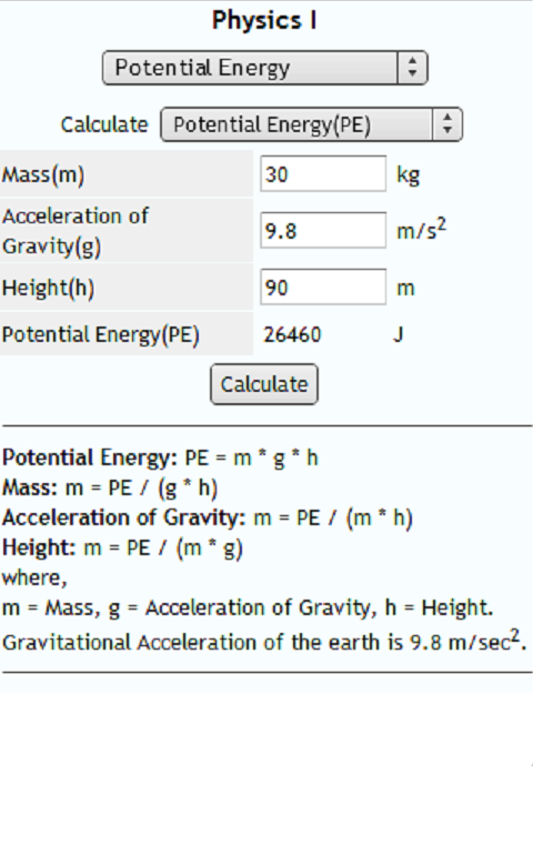 Physics I Calculators:Amazon.com:Appstore for Android