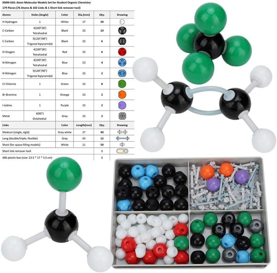 HEEPDD Molecular Model Kit, Organic Chemistry Molecular Electron ...