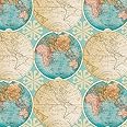 Amazon.com: Map of The World Cotton Fabric by The Yard
