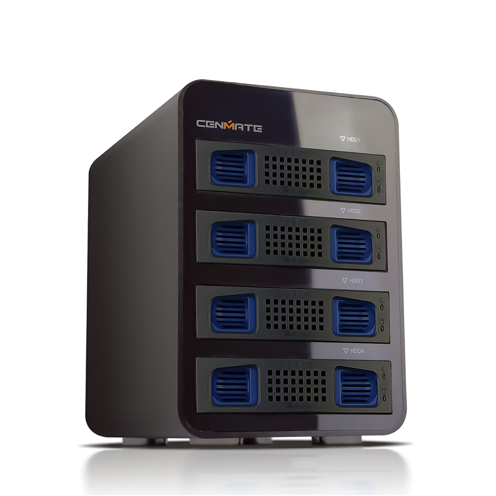 CENMATE 4 Bay Hard Drive RAID Enclosure with 2 Cooling Fan for 2.5/3.5 ...