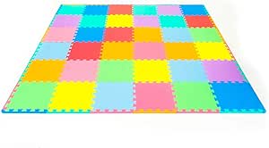 Amazon.com: ProsourceFit Puzzle Solid Foam Play Mat for Kids - 36 tiles ...