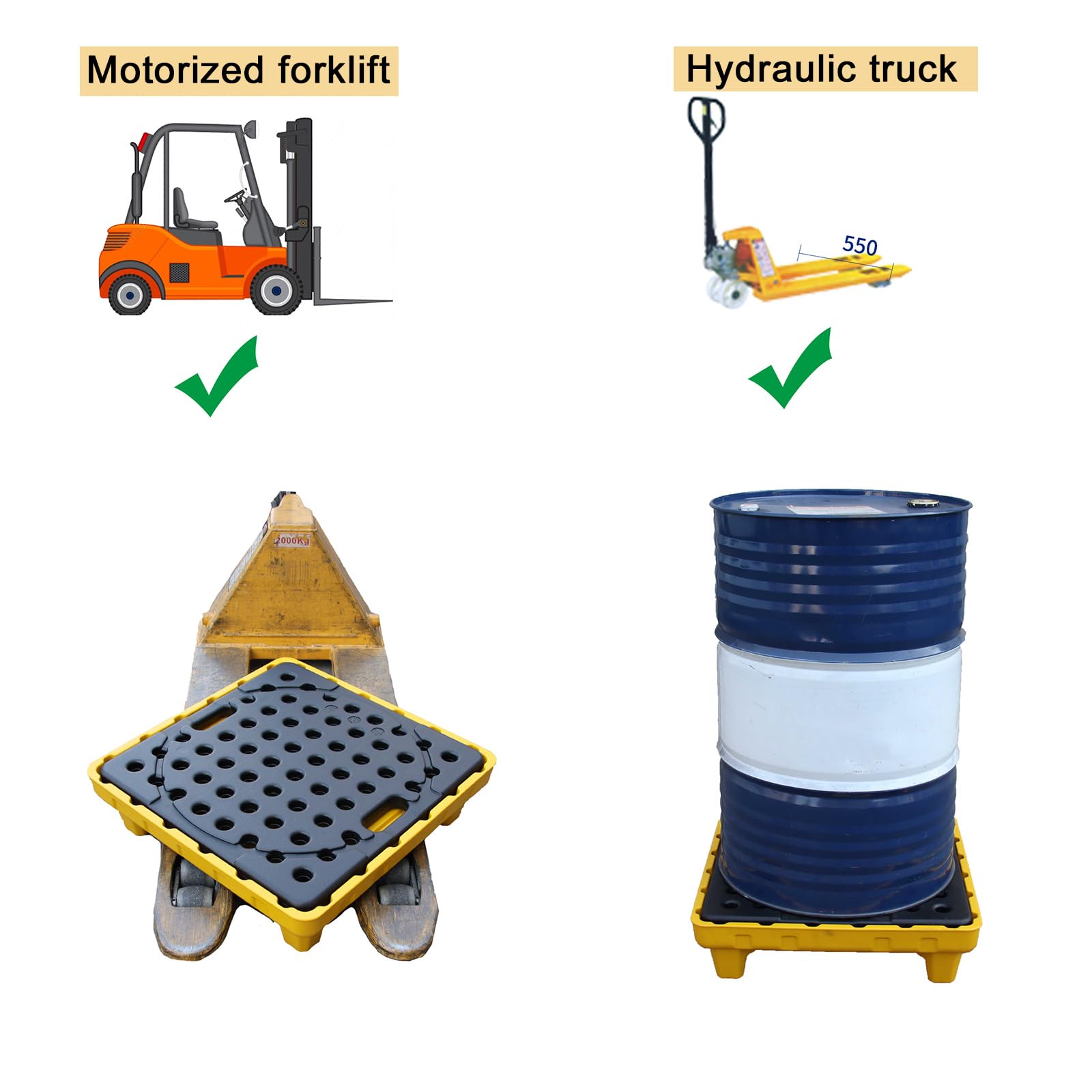 Modular Spill Platforms, Spill Containment Platform Yellow And Black ...