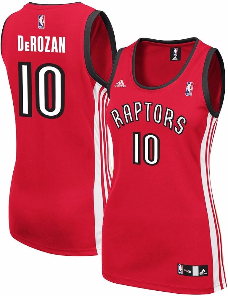 Amazon.com : adidas DeMar DeRozan Toronto Raptors NBA Women's Red ...