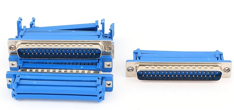 IIVVERR 5 Pcs DB37 D-SUB Male IDC Crimp Socket Connector Adapter for ...