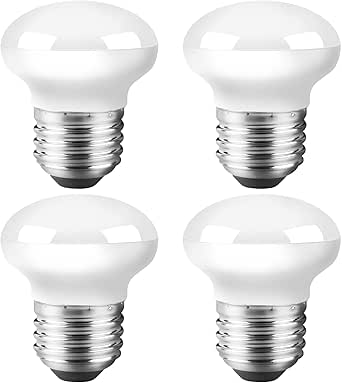 Zorykn R14 LED Bulb, 4W(25 Watt) Curio Cabinet Light Bulb, E26, 4Pack ...