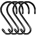 Amazon.com: HiGift 6 Inch Large S Hooks for Hanging Heavy Duty, Non ...