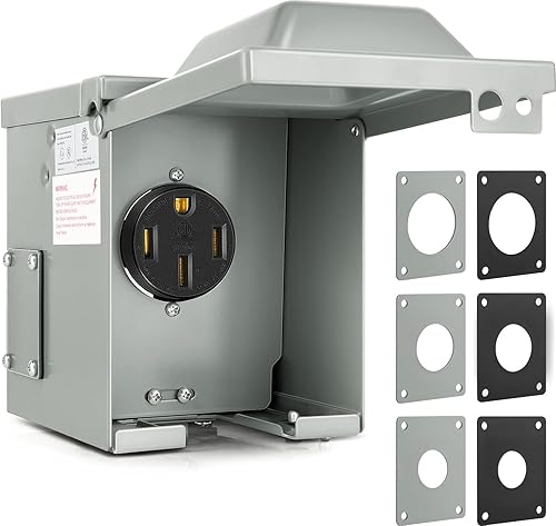 Kohree 50 Amp RV Power Outlet Box, 125/250V Nema 14-50R RV Receptacle ...