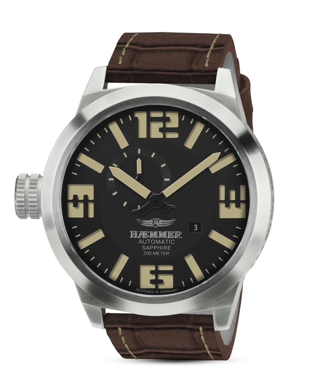 Haemmer Luis Limited Edition Herrenuhr braun/silber HM-17: Amazon.de: Uhren