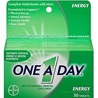 Amazon.com: One-A-Day All Day Energy Tablets 50 Tablets (Pack of 2 ...