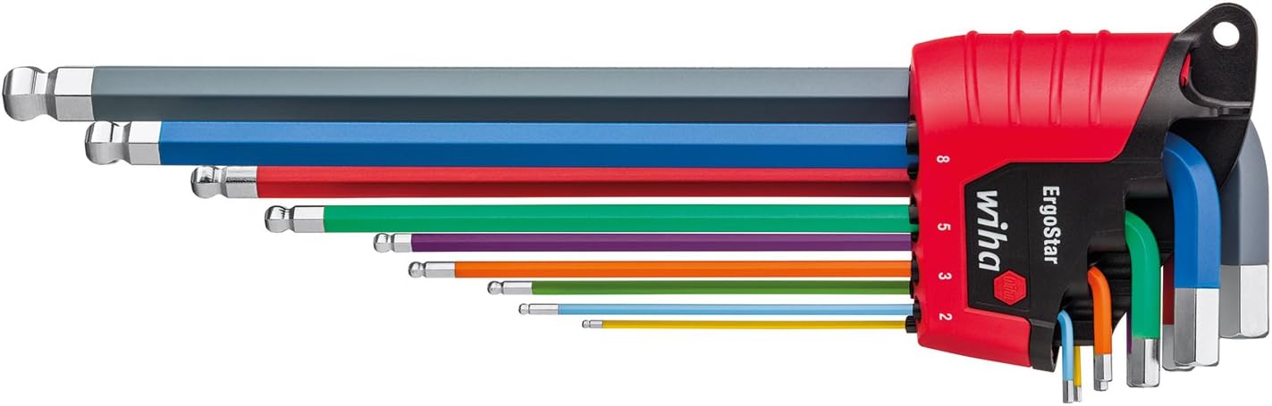 Wiha Color ErgoStar Metric Allen Key Set 9 Piece - - Amazon.com