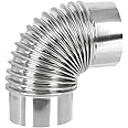 Amazon.com: 90 Degree Stove Pipe 3 Inch Stainless Steel Stove Pipe ...