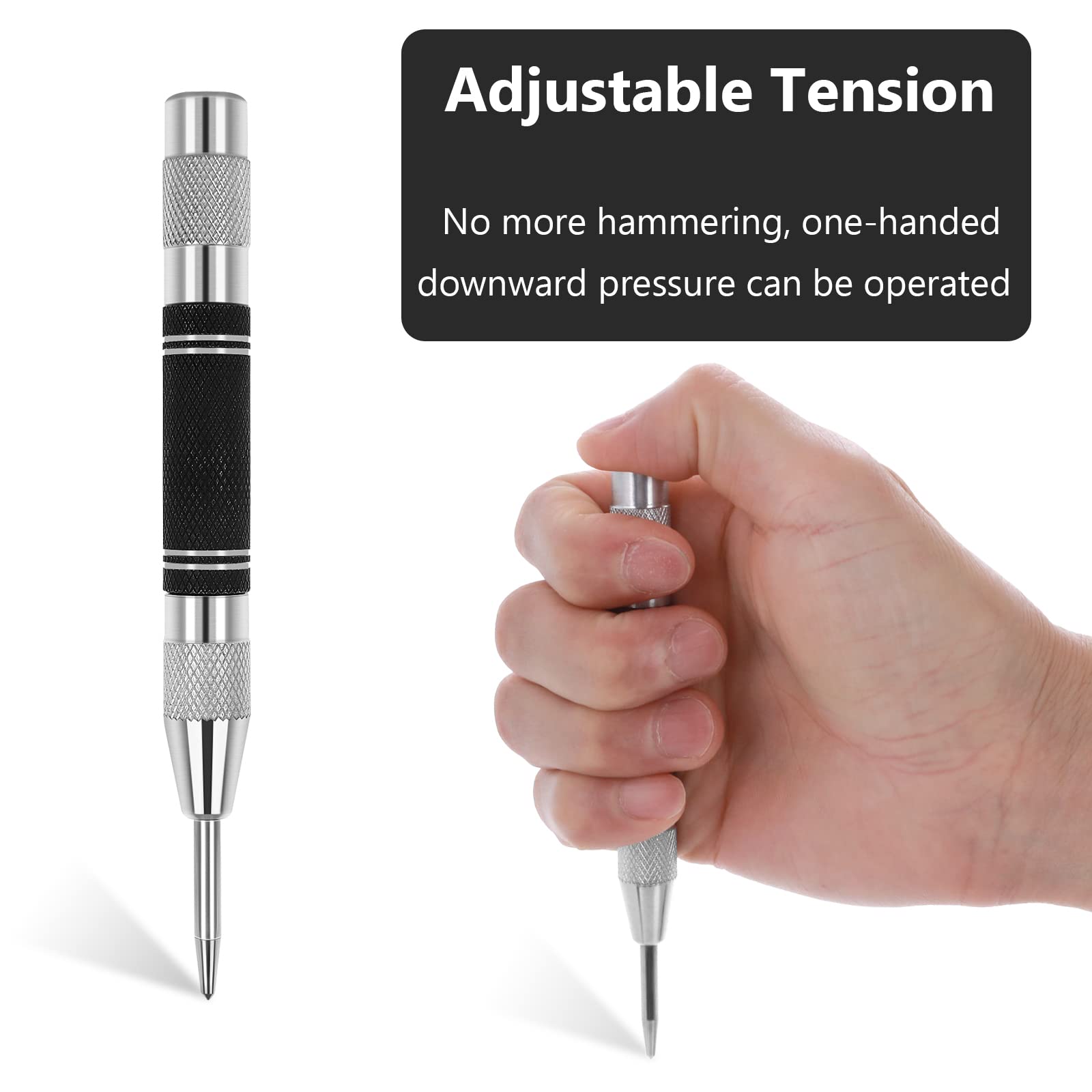 Mua Molain Automatic Center Punch, 2 Pack 5 IN Spring Loaded Tension ...